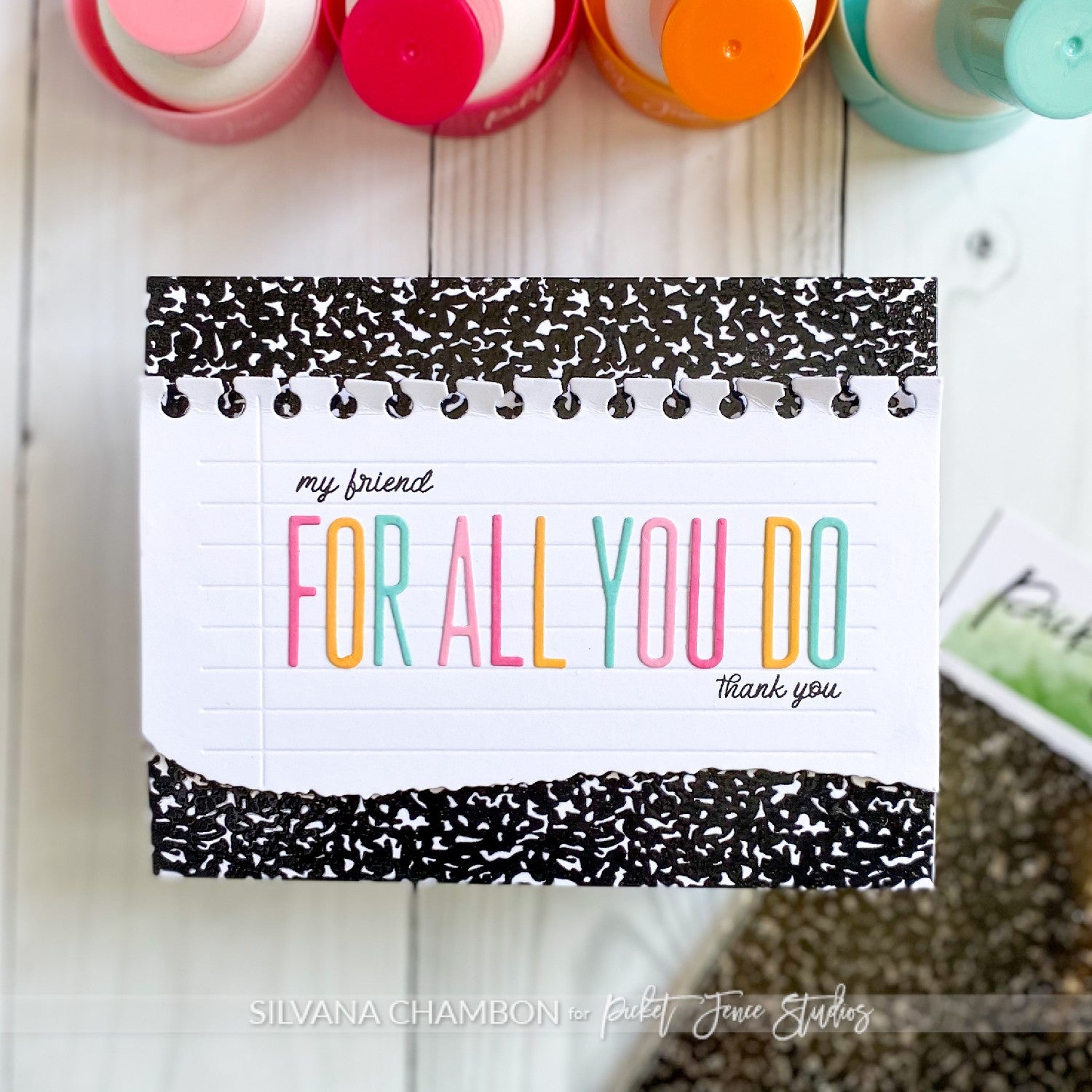 A thank you note for a friend – Picket Fence Studios