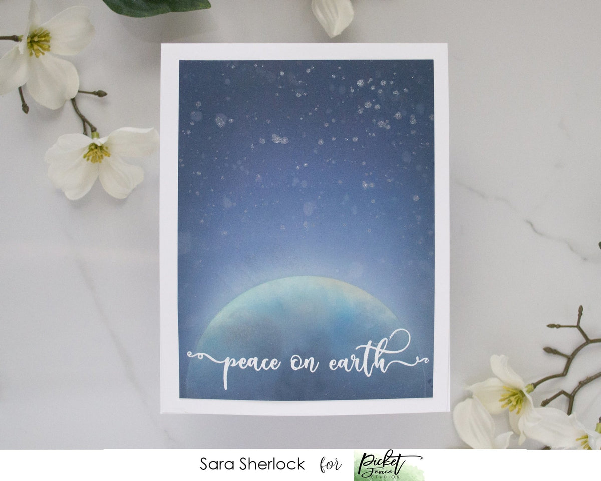 Peace on Earth Blending Brush Painting | Video Tutorial – Picket Fence ...
