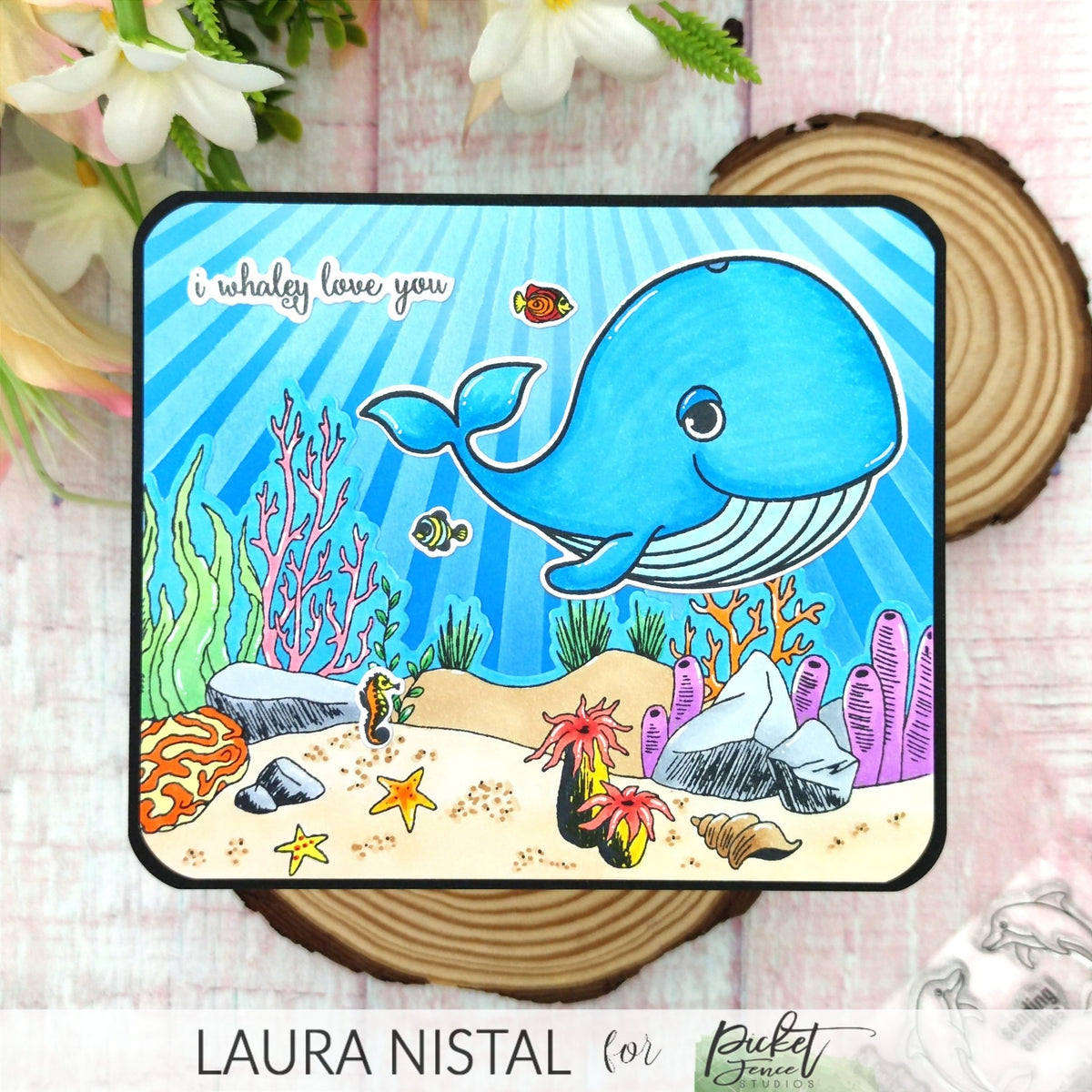Sea card by Laura – Picket Fence Studios
