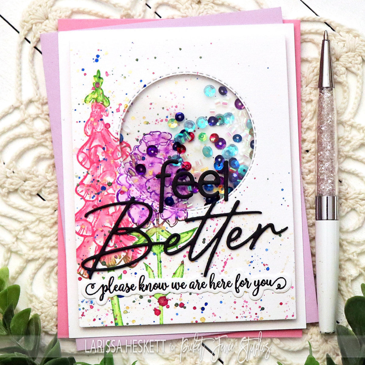 Paper Splatter - Liquid Forest Green – Picket Fence Studios