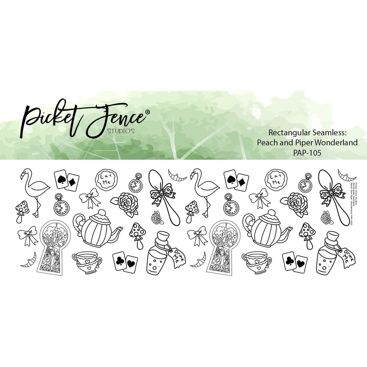 Rectangular Seamless: Peach and Piper Wonderland – Picket Fence Studios