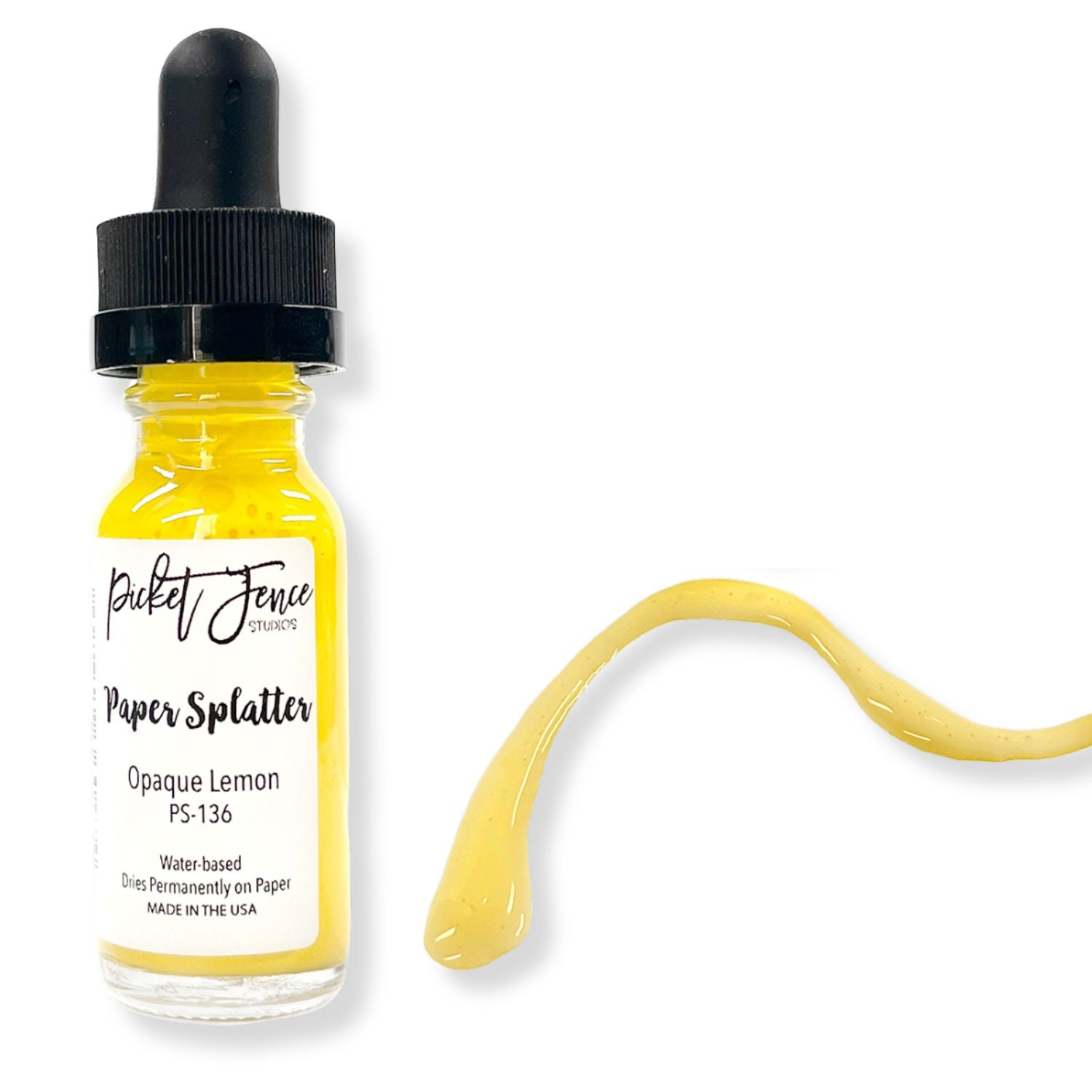 Paper Splatter - Opaque Lemon – Picket Fence Studios