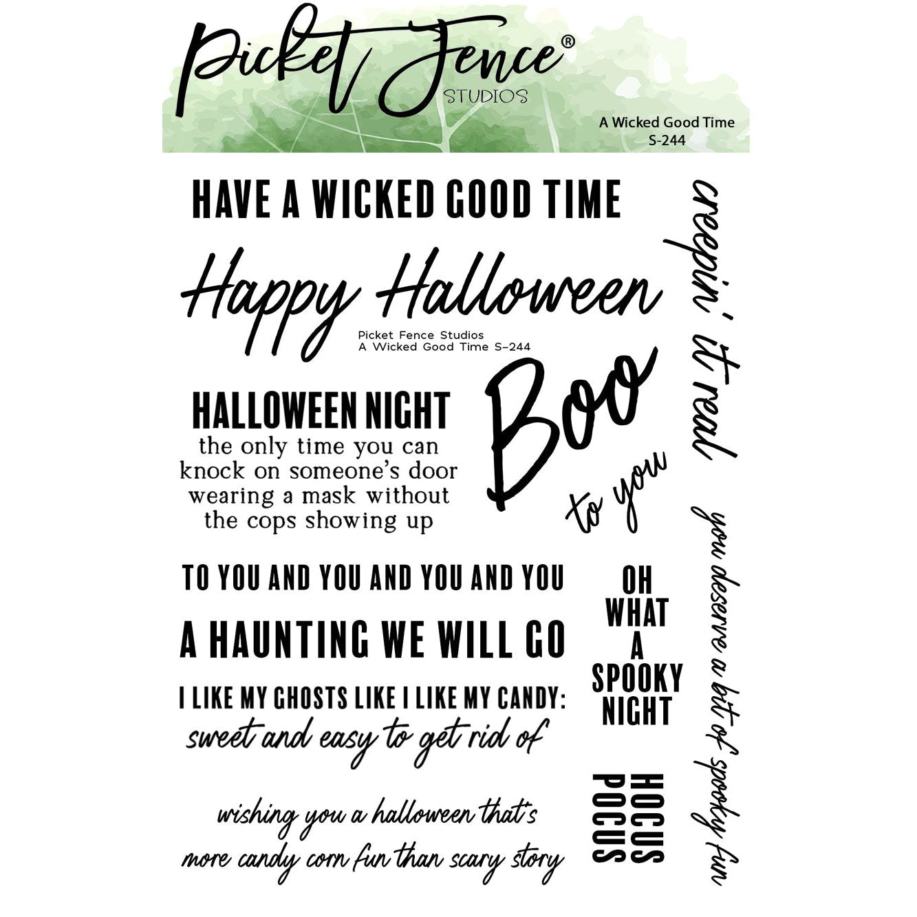 A Wicked Good Time with Coordinating Die Set – Picket Fence Studios