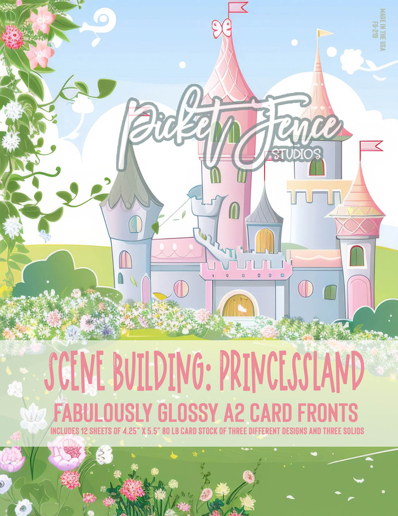Fabulously A2 Glossy Card Fronts: Scene Building: Princessland – Picket ...