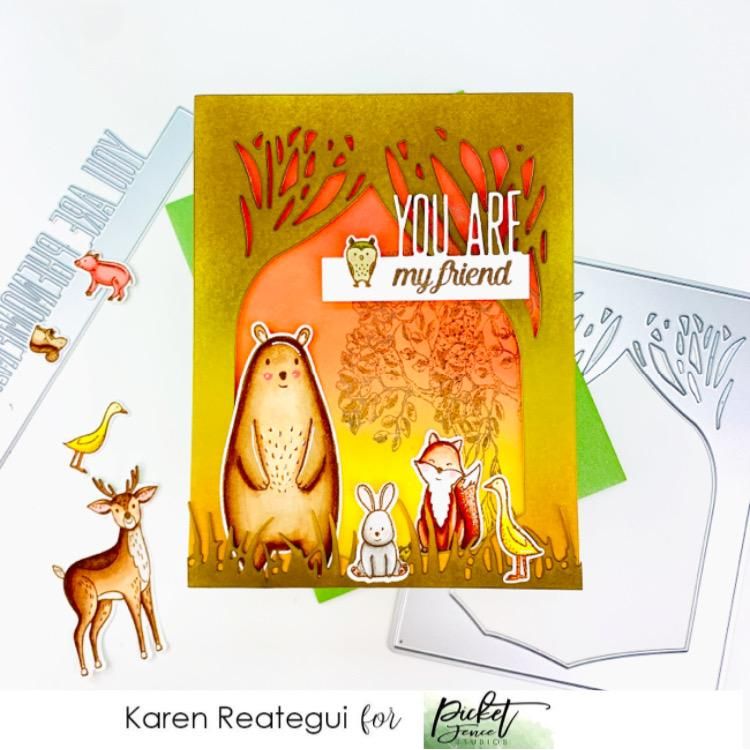 A2 Trees Silhouette Cover Plate Die – Picket Fence Studios