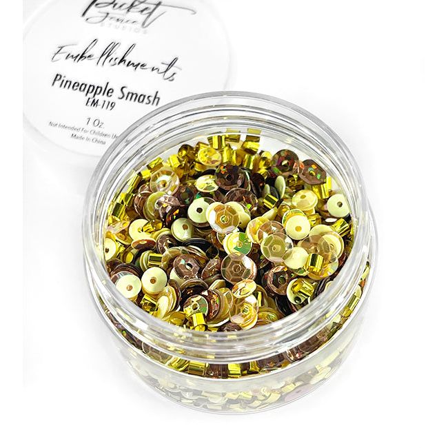 1 oz Embellishment Jar - Pineapple Smash – Picket Fence Studios