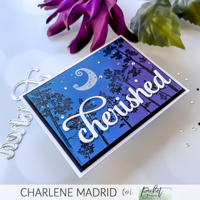 Oversized Cherished Word Die – Picket Fence Studios